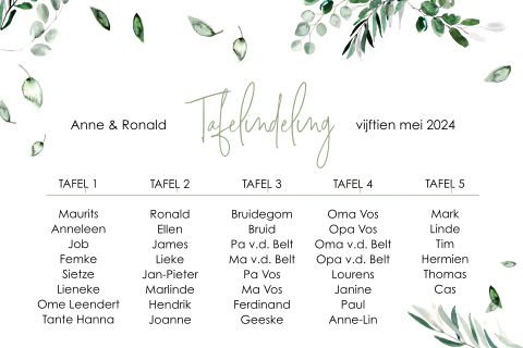 Trouwhuisstijl - Twirling Leaves