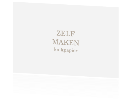 Kaart van kalkpapier zelf maken - liggend